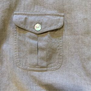 St. John's Bay | Dresses | Vintage Linen Maxi Dress Neutral Button ...